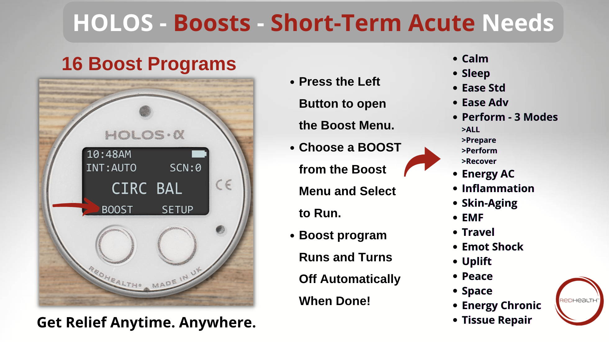 HOLOS PEMF - Revolutionary Wellness Technology – RedHealth®